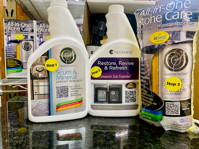 Composite Sink Cleaners, Restoration & Routine Care, Value Pack – Supreme Surface Cleaners