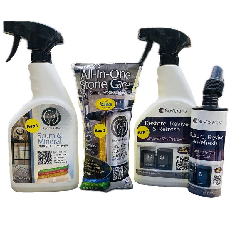 Composite Sink Cleaners, Restoration & Routine Care, Value Pack ...